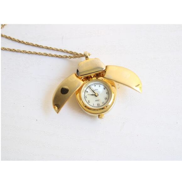 Vintage | Jewelry | Vintage Ladybug Necklace Sonnet Gold Tone Aluminum ...